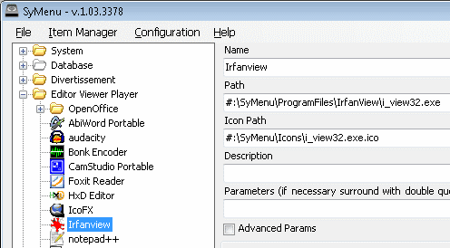 SyMenu – Customizable start menu and program manager for USB drives